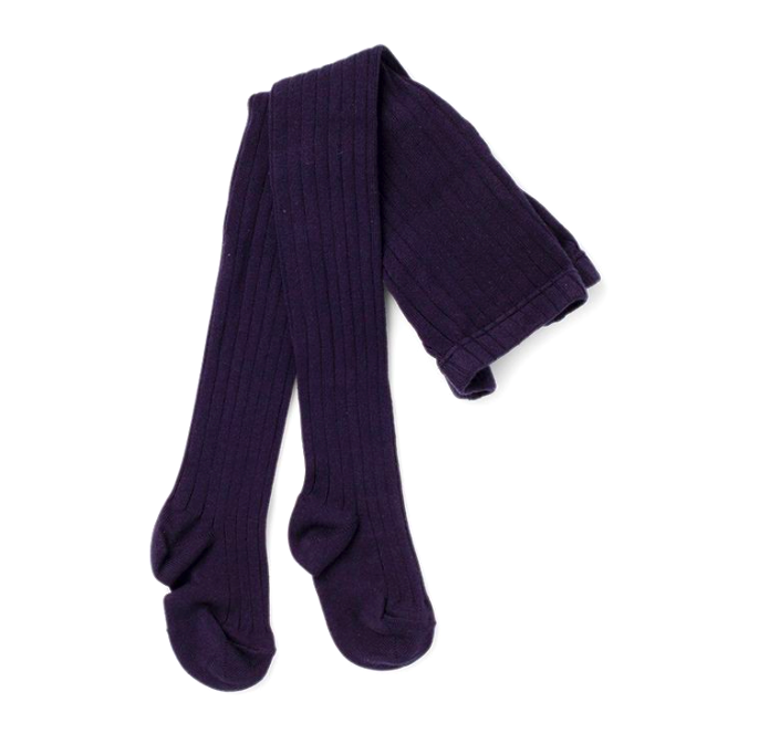 Leotardo canalé Azul Marino – luliandkids